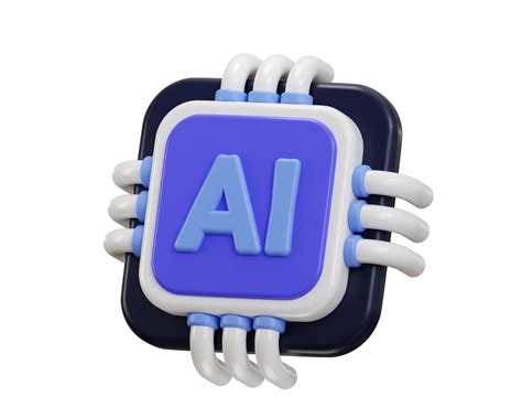 3d Ai Chip Icon For Artificial Intelligence Icon 3d Rendering Illustration 47248113 Png