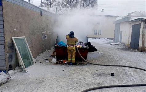 Огонь вышел на борьбу с мусором в Тайшете — Тайшет24