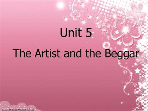 Lesson5 The Artist and the Beggar word文档在线阅读与下载 无忧文档
