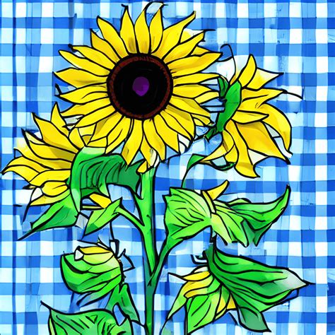 Cute Sunflower Graphic · Creative Fabrica