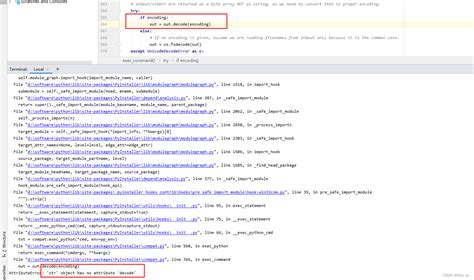 pyinstaller打包遇到AttributeError str object has no attribute decode报