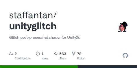 Github Staffantan Unityglitch Glitch Post Processing Shader For Unity3d