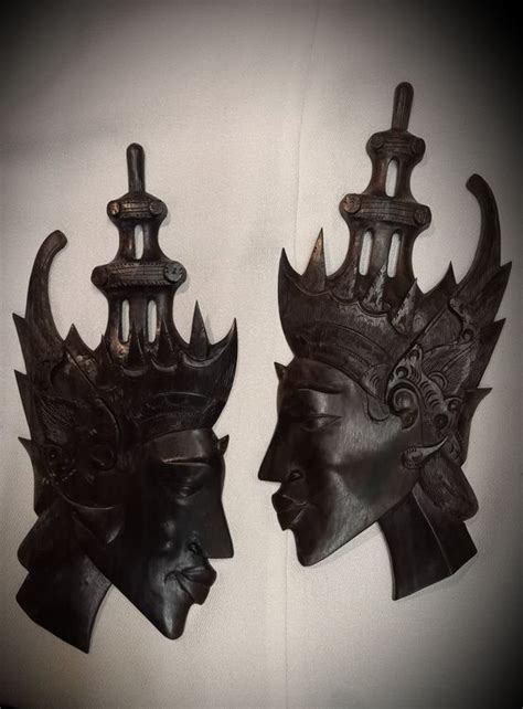 Mann And Frau Wand Figuren Aus Ebenholz Kaufen Auf Ricardo