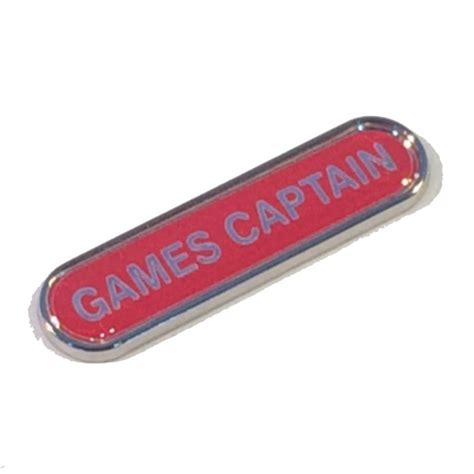Games Captain Bar Badge