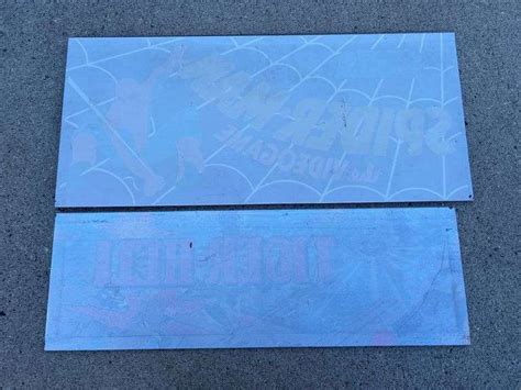 Plexiglass Arcade Game Cabinet Signs Integrity Auctioneers