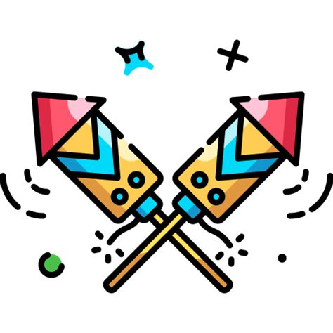 Firework Generic Outline Color Icon