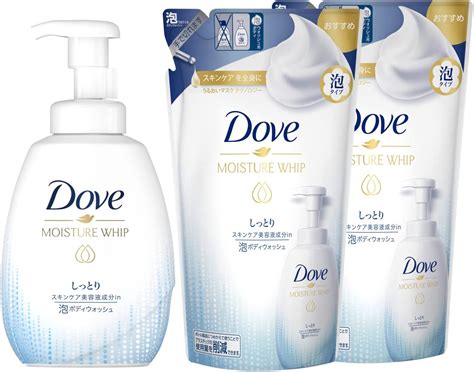 Amazon Dove ダヴ うるおいホイップ 泡ボディウォッシュ しっとり ポンプ つめかえ用 540g 430gx2個 ボディソープ