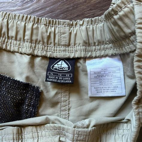 Nike Acg Mens Cargo Shorts Multiple Pockets Elastic Depop