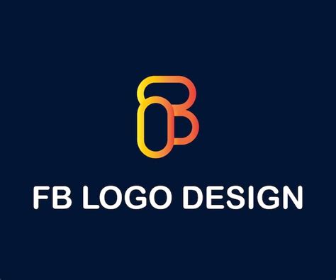 Diseño De Logotipo Fb Vector Premium