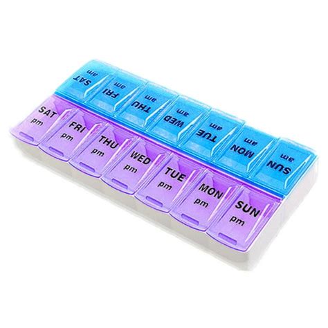7 Day Pill Box Medicine Tablet Dispenser Organiser Weekly Storage Case
