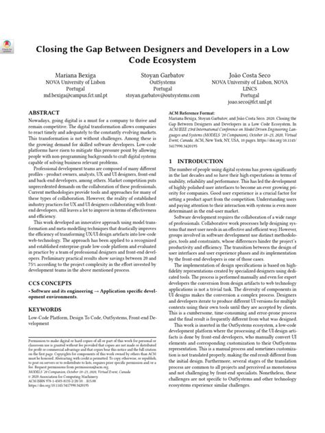 Closing The Gap Between Designers And Developers In A Low Pdf User Interface Computing