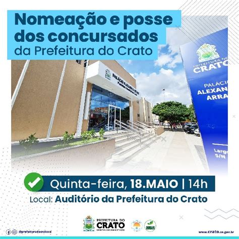 Novos Aprovados No Concurso Da Prefeitura Do Crato Tomam Posse No Dia