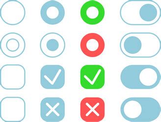 Web Ui Elements Design Light Gray Royalty Free Vector Image