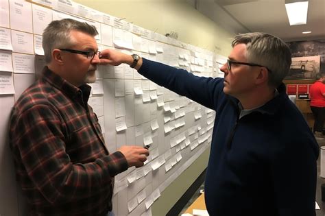 Premium Photo Development Team Member And Scrum Master Working On Agile Project For Product