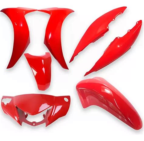 Kit Carenagem Completo Biz 125 2018 Vermelho Perolizado Parcelamento