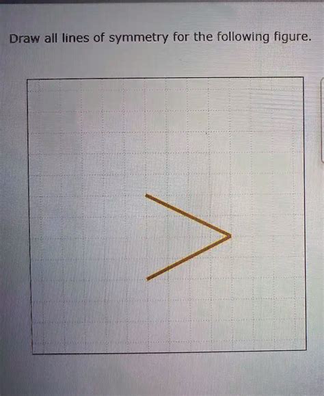 Solved Draw All Lines Of Symmetry For The Following Figure