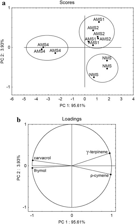 Scores A And Loadings B Of The Principal Component Analysis Pca