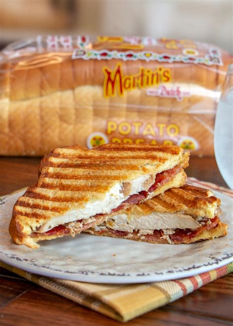 Balsamic Rosemary Chicken Bacon Panini2 Martins Famous Potato Rolls
