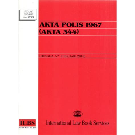 Akta Polis 1967 Akta 344 Shopee Malaysia