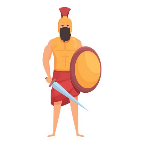 Ares Icono Dibujos Animados Vector Griego Dios 21501292 Vector En Vecteezy