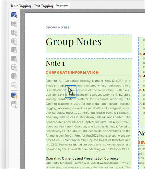 Textblock Tagging With Ctrlprint Frames Ctrlprint Support