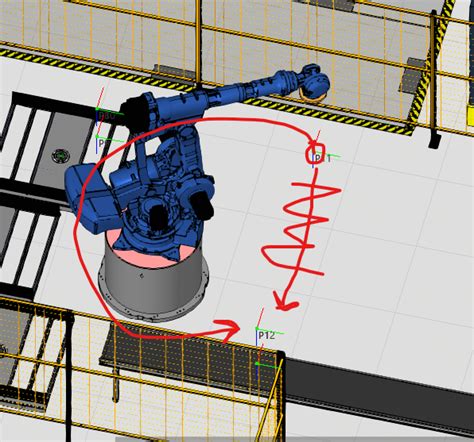 Robot Takes A Longer Ptp Way Than Intended Robot Programming Visual Components The