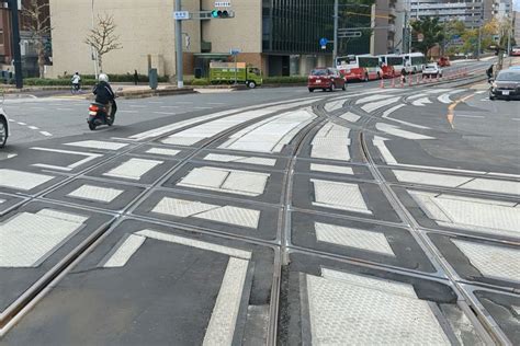 広島電鉄 駅前大橋ルートに用途不明のポイントが設置される Ycs Info