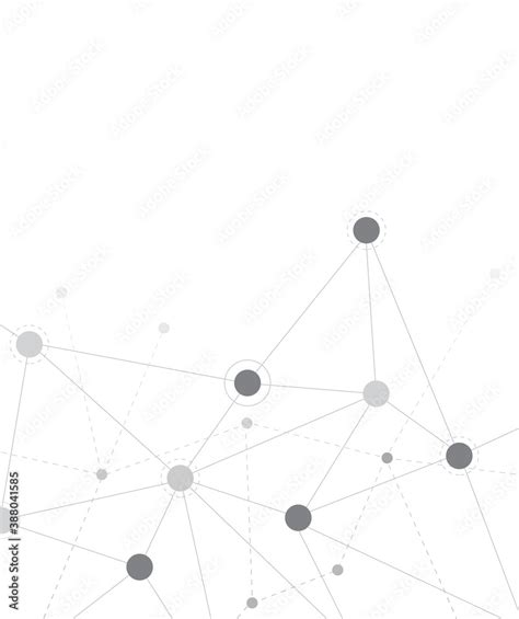 Network Abstract Connection Isolated On White Background Network