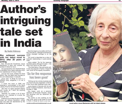 Andrew Lownie Literary Agency Joyce Mackenzie Profiled In Evening