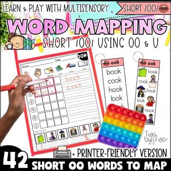 Short Oo As Oo U Word Mapping Templates First Grade Phonics Center