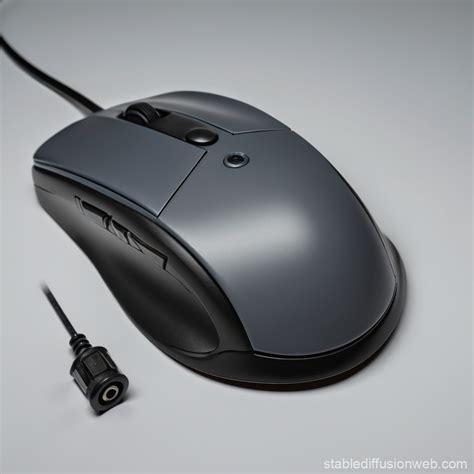 A Computer Mouse With Scroll Whell And Switches Looking A Bit Like A