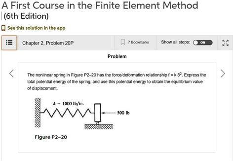 A First Course In The Finite Element Method 6th Edition See This