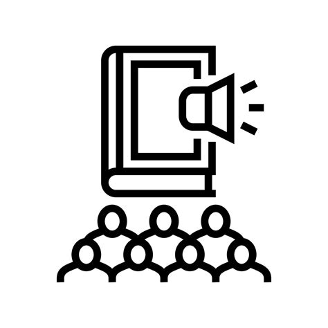 Class Reading Education Book Line Icon Vector Illustration 10383040