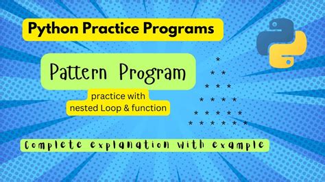 Pattern Program Practice Python Programming Practice Nested Loop Python Python For