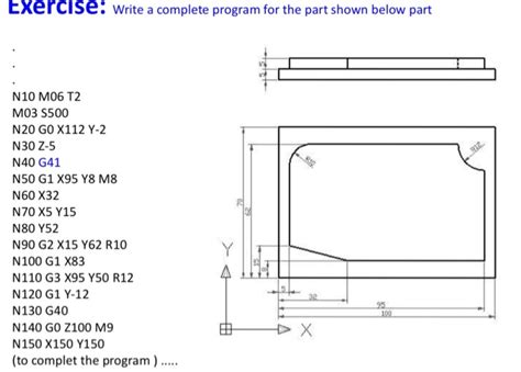 Solved Exercise Write A Complete Program For The Part Shown
