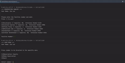 Github Hnkaiifacility Reservation Cui Version With Java