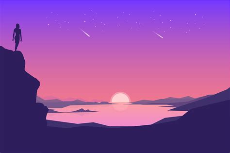 Ai渐变插画小丶神 站酷zcool