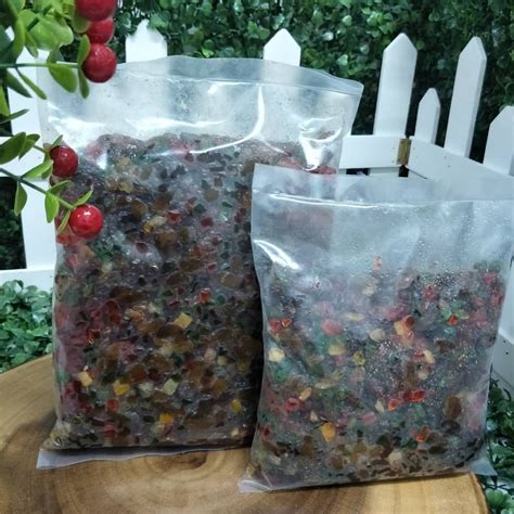 Mix Fruit Assorted For Cake Diced Buah Campuran Untuk Kek 500gm