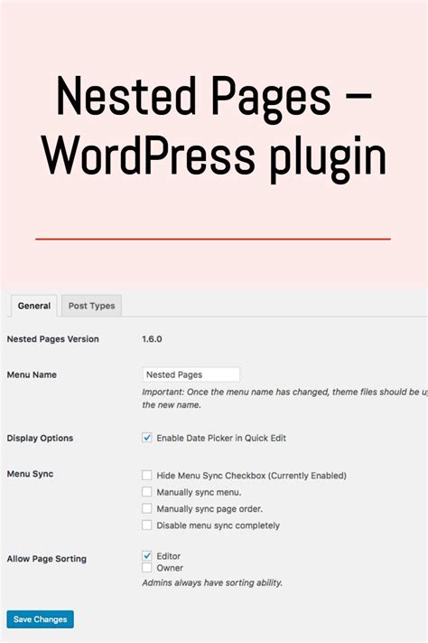 Nested Pages Wordpress Plugin