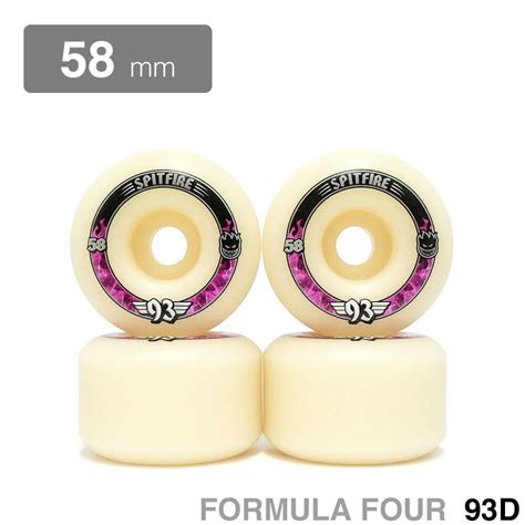 Spitfire Wheel スピットファイヤー ウィール Formula Four F4 Radials 93d Soft Sliders 58mm スケートボード スケボー