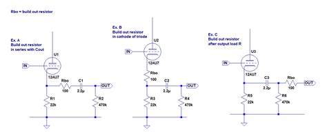 Question About Build Out Resistor Placement In Cathode Follower Diyaudio
