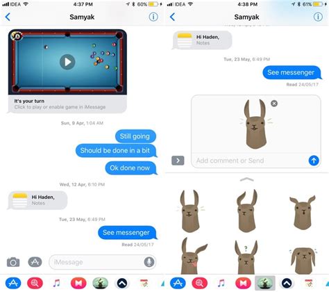 How To Use The New Imessage App Drawer In Ios Iphone Hacks