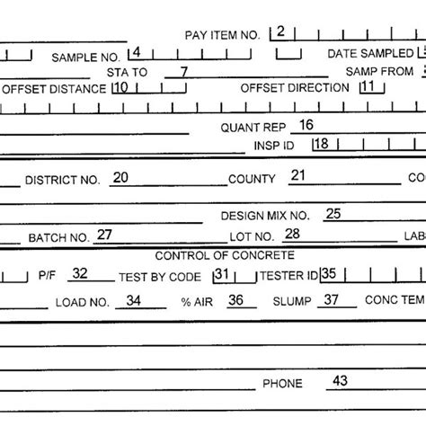 Florida Dot Sample Transmittal Cards C 22 3 Part Ncr Paper Provides
