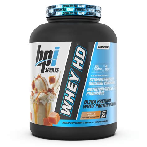 Bpi Sports Whey Hd Ultra Premium Protein Powder Vanilla Caramel