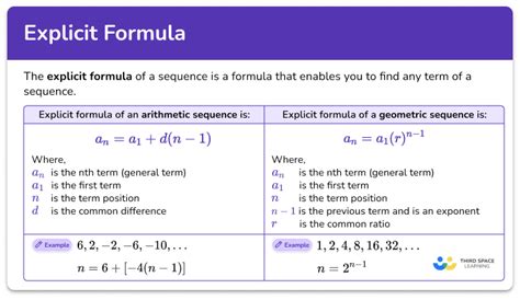 Explicit Formula For Geometric Sequence Geometric Sequences Explicit