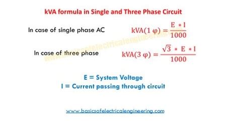 Basic Formula To Calculate Apparent Power In Single And Three Phase Circuits Electrical