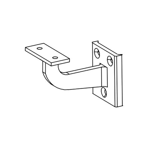 Australis Premium Offset Rail Connector Diy Frameless Glass