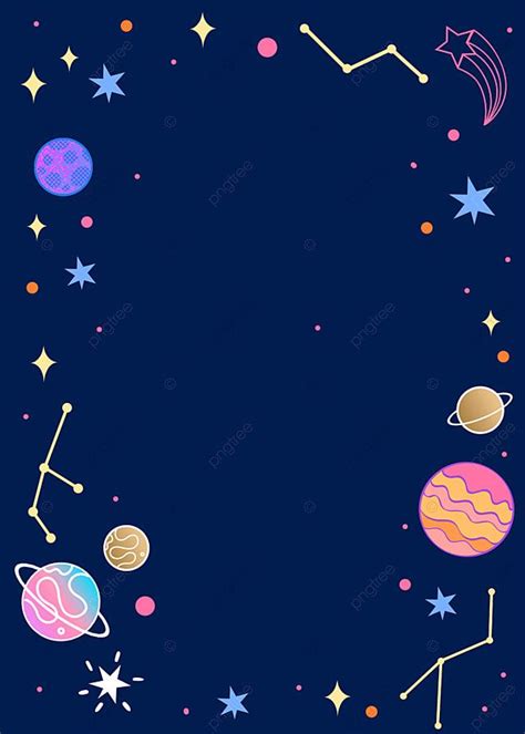Cartoon Planet Constellation Background Wallpaper Image For Free