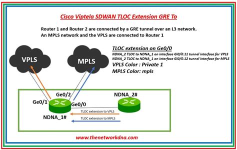 Part 3 Cisco SDWAN Tloc Extension Gre To The Network DNA