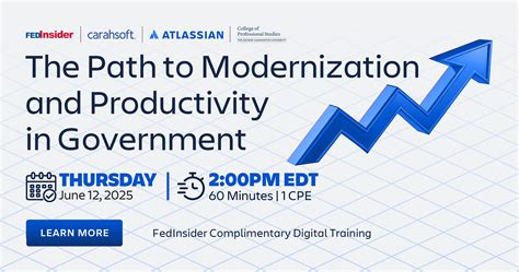 The Path To Modernization And Productivity In Government Webinar